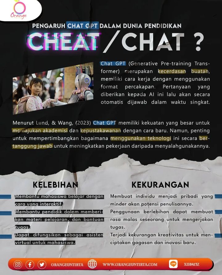 Pengaruh Chat GPT Dalam Dunia Pendidikan : Chat or Cheat?? - LPM ORANGE