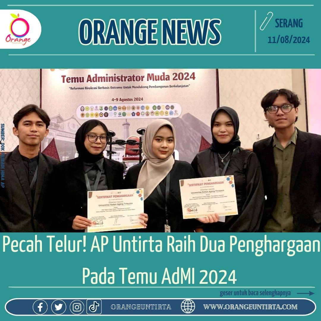 Pecah Telur Ap Untirta Raih Dua Penghargaan Pada Temu Admi 2024 Lpm